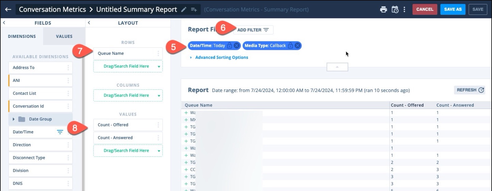 Reporting on Callbacks in Genesys – Brightmetrics Support