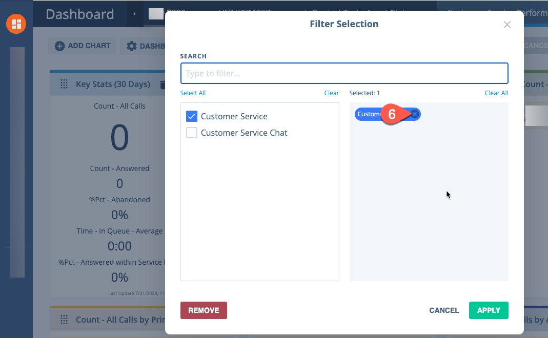 Replacing all Dashboard Filters – Brightmetrics Support