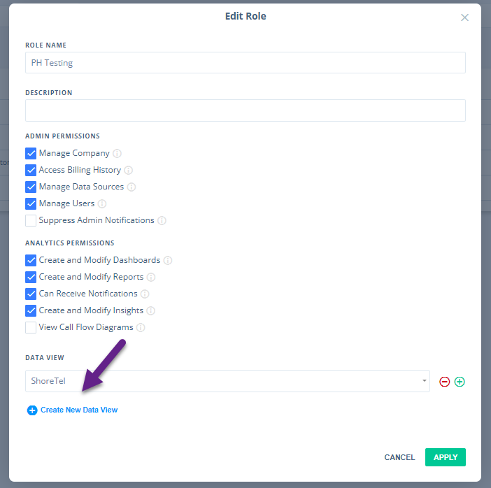 Roles Based Permissions/Data Views – Brightmetrics Support Roles Based Permissions/Data Views – Brightmetrics Support