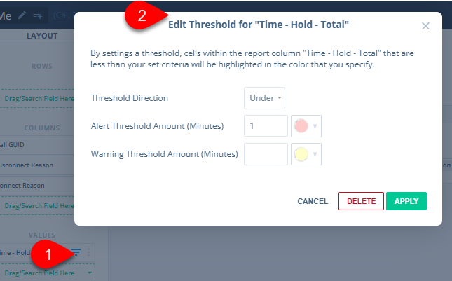 Configure Visual Thresholds for Detail Reports – Brightmetrics Support